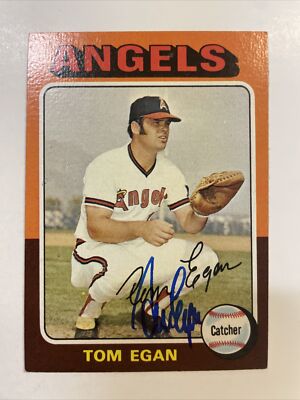 Tom Egan Autographed 1975 Topps Card #88 California Angels A-366 | eBay