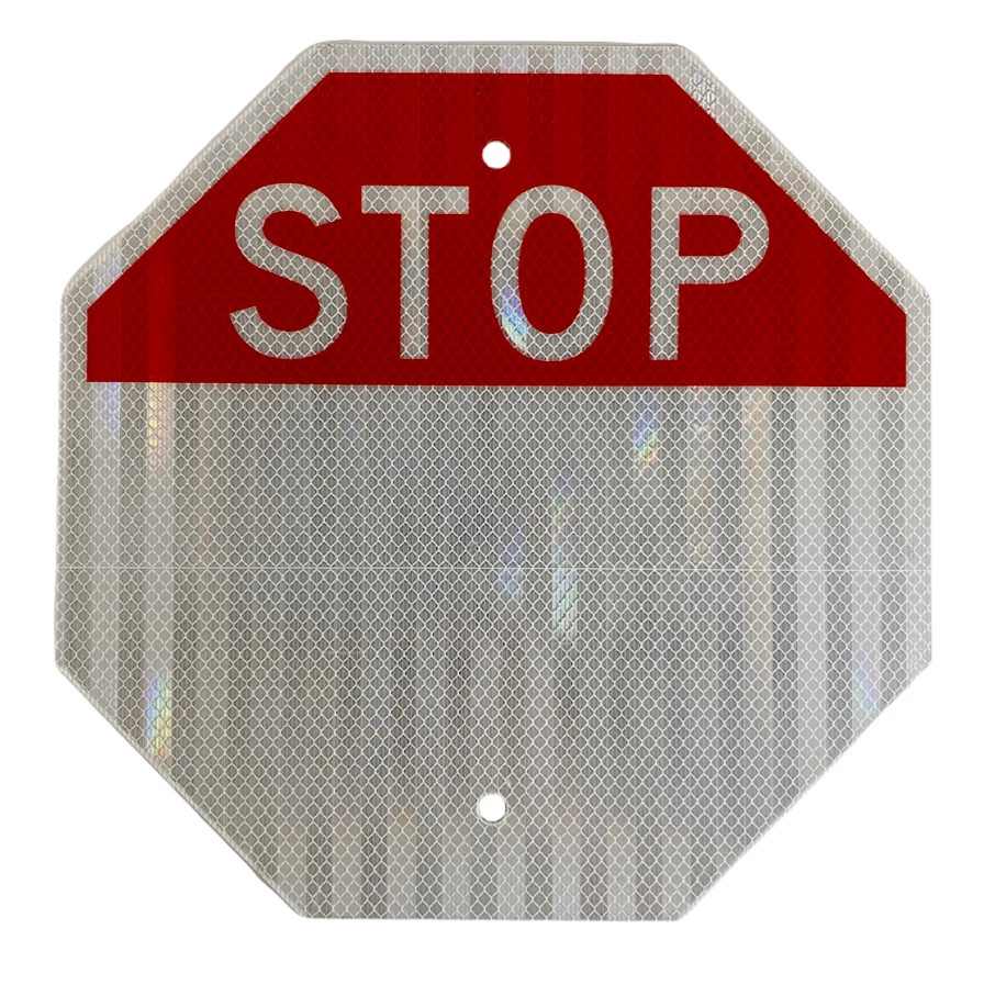 Blank Red Stop Sign