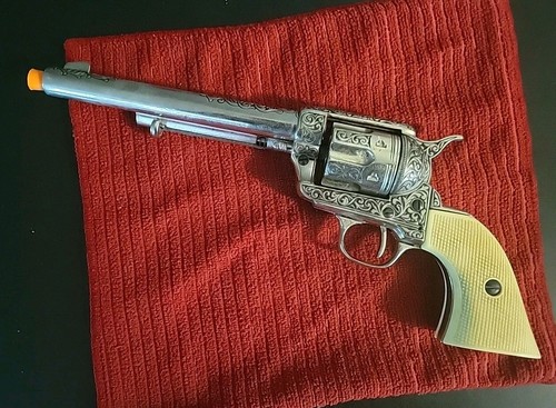 Vintage Denix 1873 Colt .45 Cavalry toy pistol cap guns -Saddle King ...