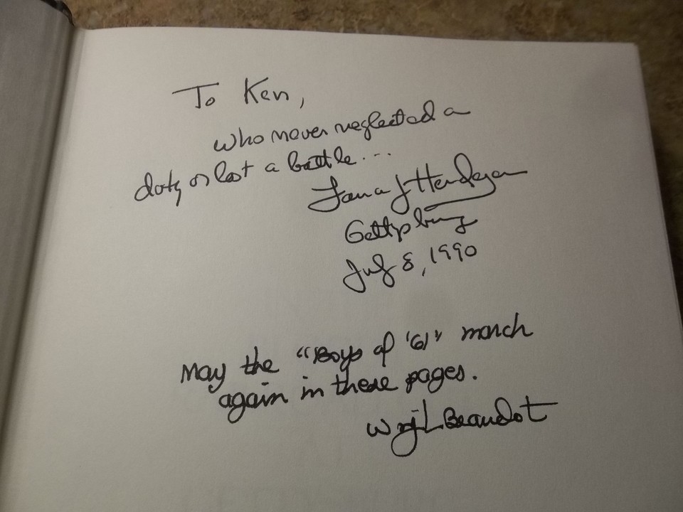 In The Bloody Railroad Cut at Gettysburg by Herdegen & Beaudot SIGNED ...