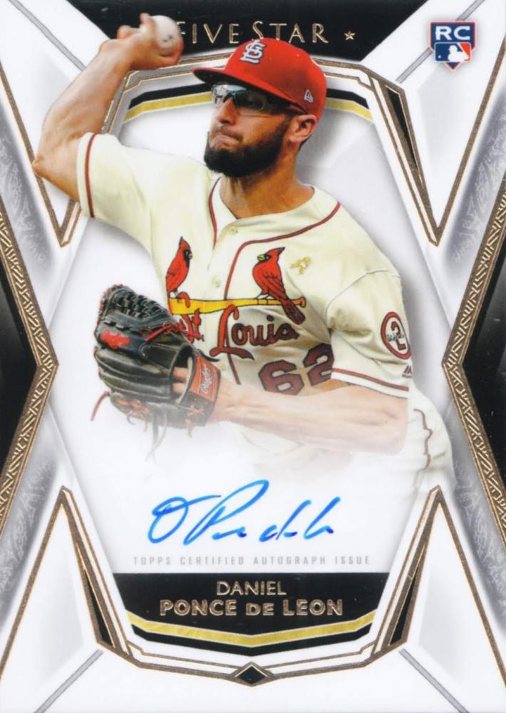 2019 Topps Five Star Daniel Ponce De Leon Autograph Fsa-Dp | eBay
