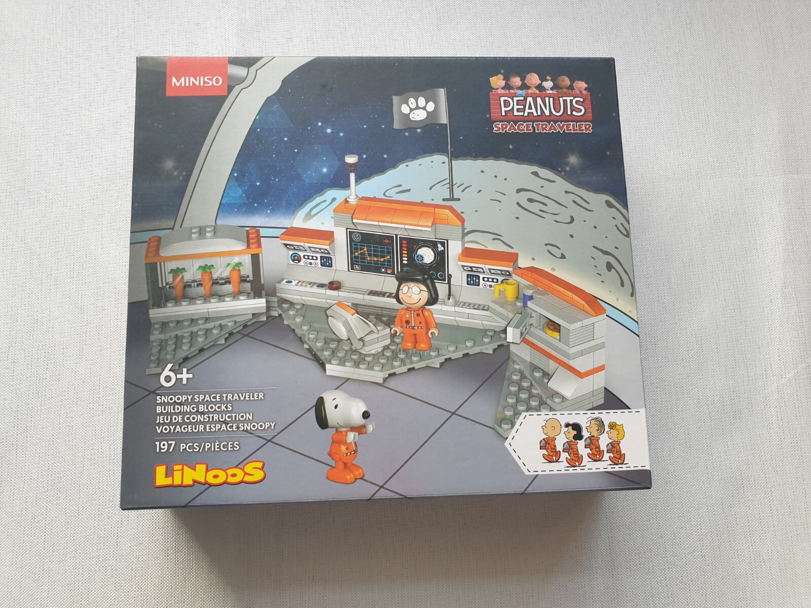Linoos Miniso Peanuts Space Traveller LN8016 197 Pcs Snoopy * Great ...