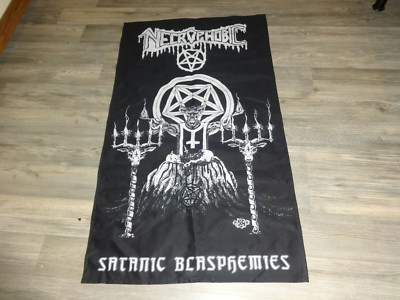 Necrophobic Flag Flagge Poster Death Black Metal Watain Dissection ...