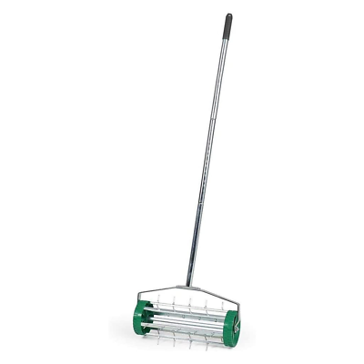 Gardening Lawn Aerator Grass Spike Roller 3 Level Telescopic Handle ...