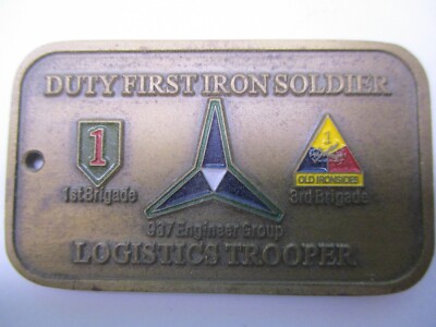 U.S. Army Duty First Iron Soldier, 937 Engineer Group Challenge Coin | eBay