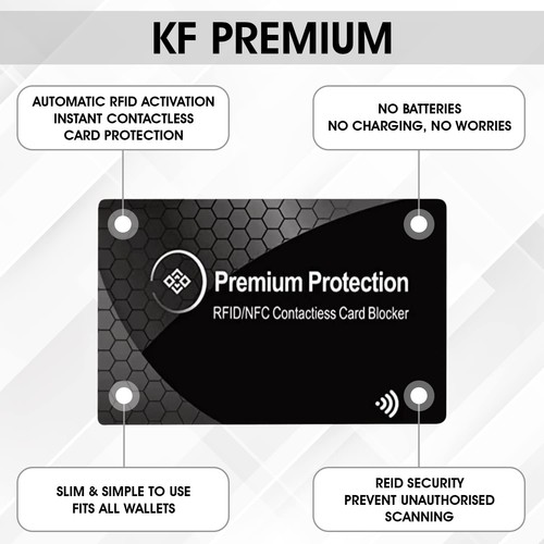 RFID/NFC Anti-Theft Blocking Fraud Protective Cards (Pack of 2) Wallet ...