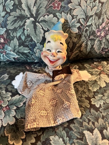Rushton Clown Hand Puppet 10in Vintage 1950s Rubber Face RARE | eBay