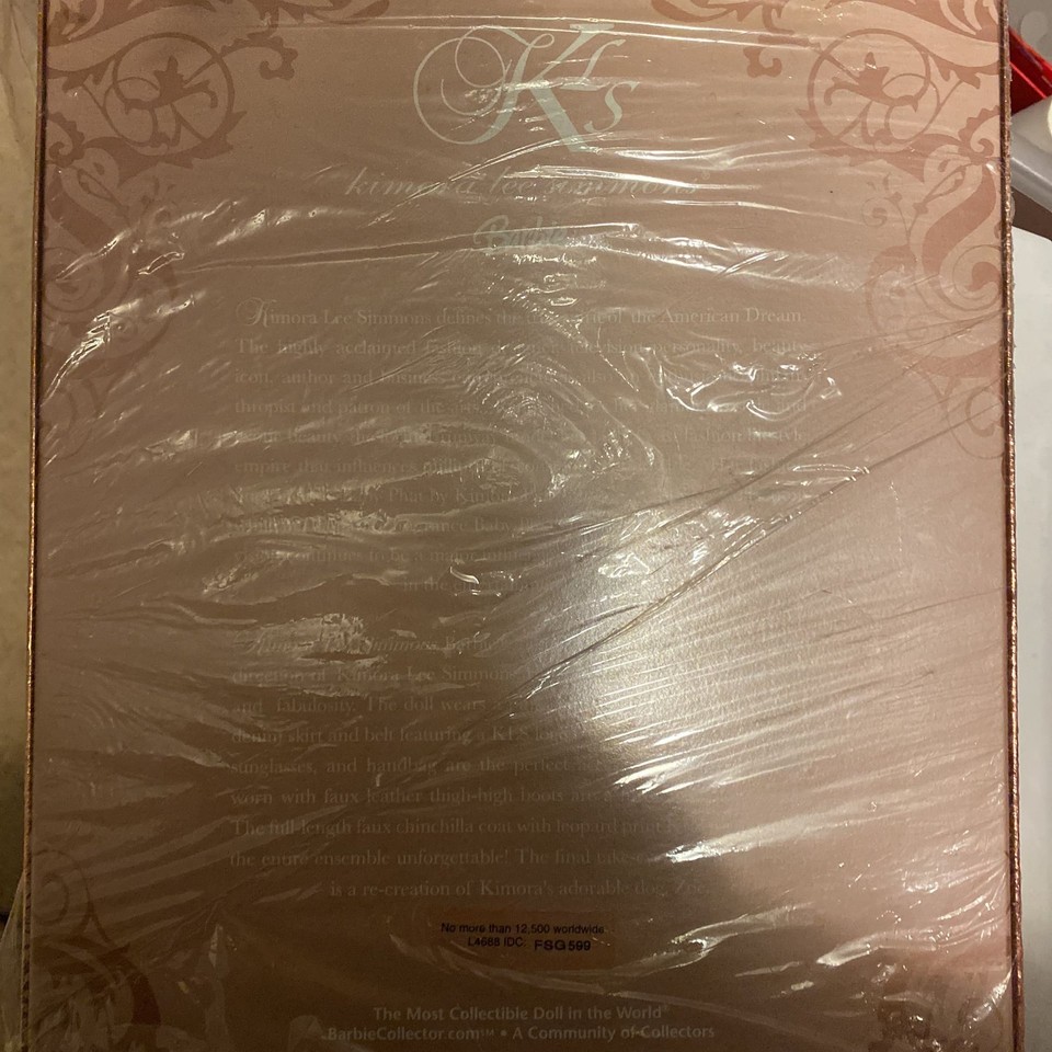 Kimora Lee Simmons Barbie Doll. Kimora is in original box and shrink ...