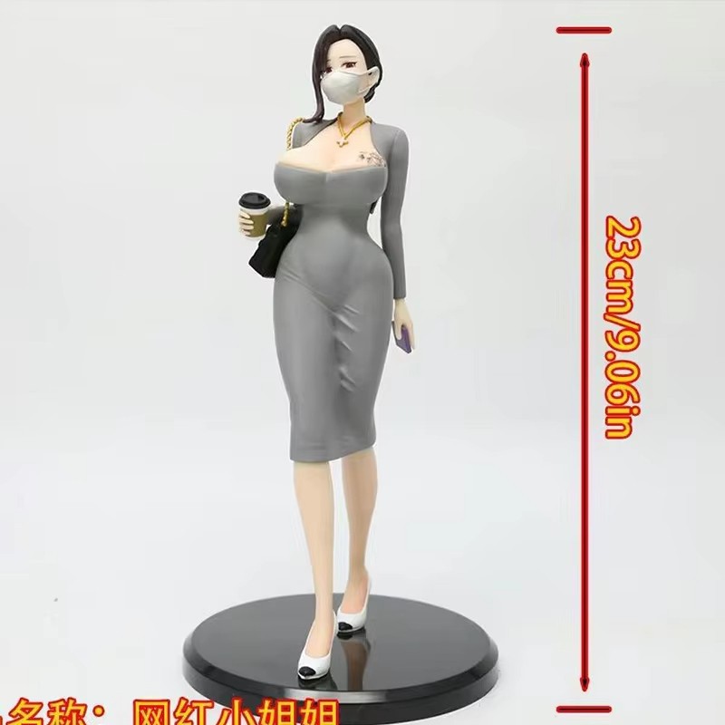 Dongtan Style Beauty Girl Anime Figure PVC Collectible Model Toy Doll ...