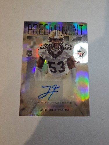 2024 Topps Signature Class Preeminent Ink Autographs Jaylan Ford #PI-JF ...