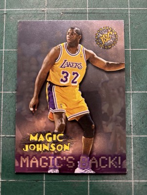MAGIC JOHNSON TOPPS STADIUM CLUB LAKERS 2X3" FRIDGE MAGNET CARD- 80S ...