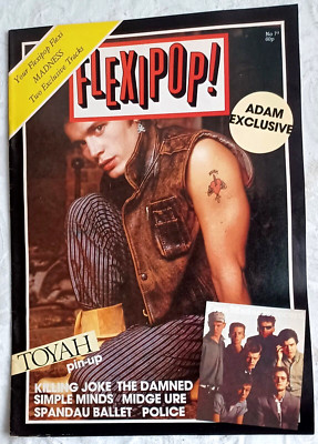 Adam Ant RARE Flexipop Magazine # 19 The Damned No Disc NEAR MINT TF-14 ...