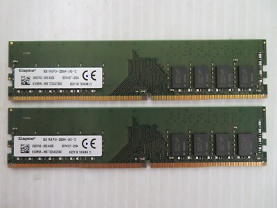 Kingston 16GB (2x8GB) 1RX8 PC4 DDR4 3200AA 3200Mhz Desktop PC RAM Kit ...