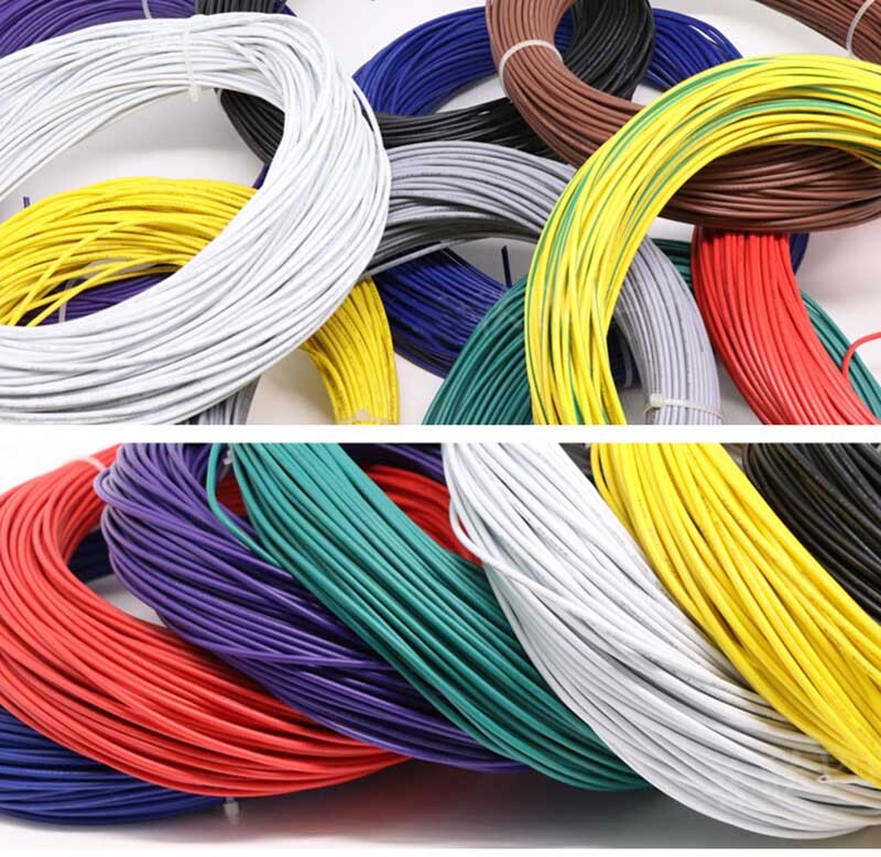 PVC Electronic Wire Tinned Copper Wire 16/18/20/22/24/26/28/30AWG Thin ...