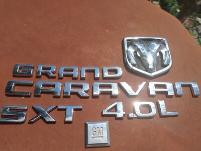 Dodge Grand Caravan SXT 4.0L 2008-18 chrome lettering Rear Emblem Ram ...