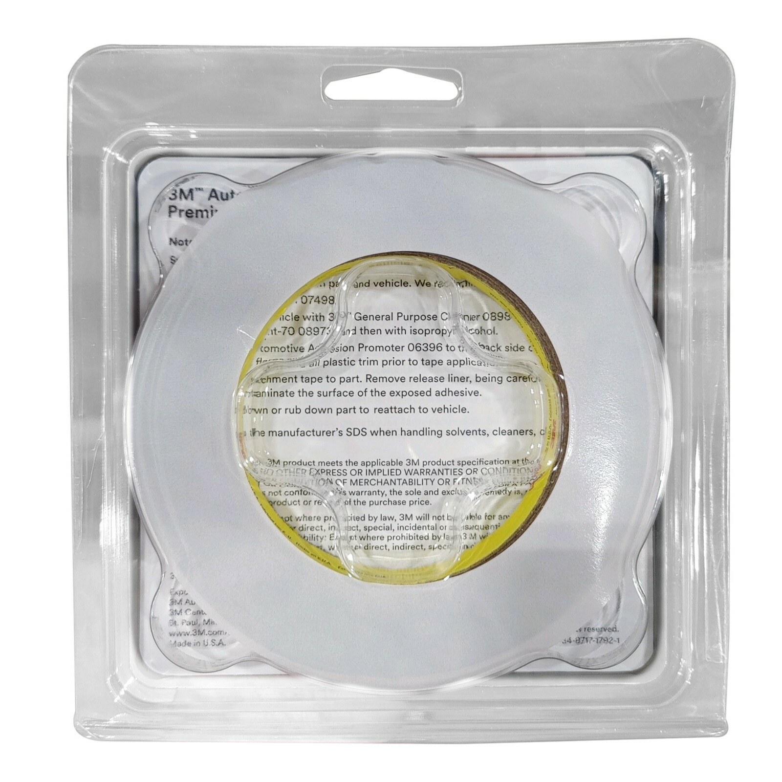 3M Auto Acrylic Plus Attachment Tape 1/2" x 5 yd Black 06384 - Car Trim ...