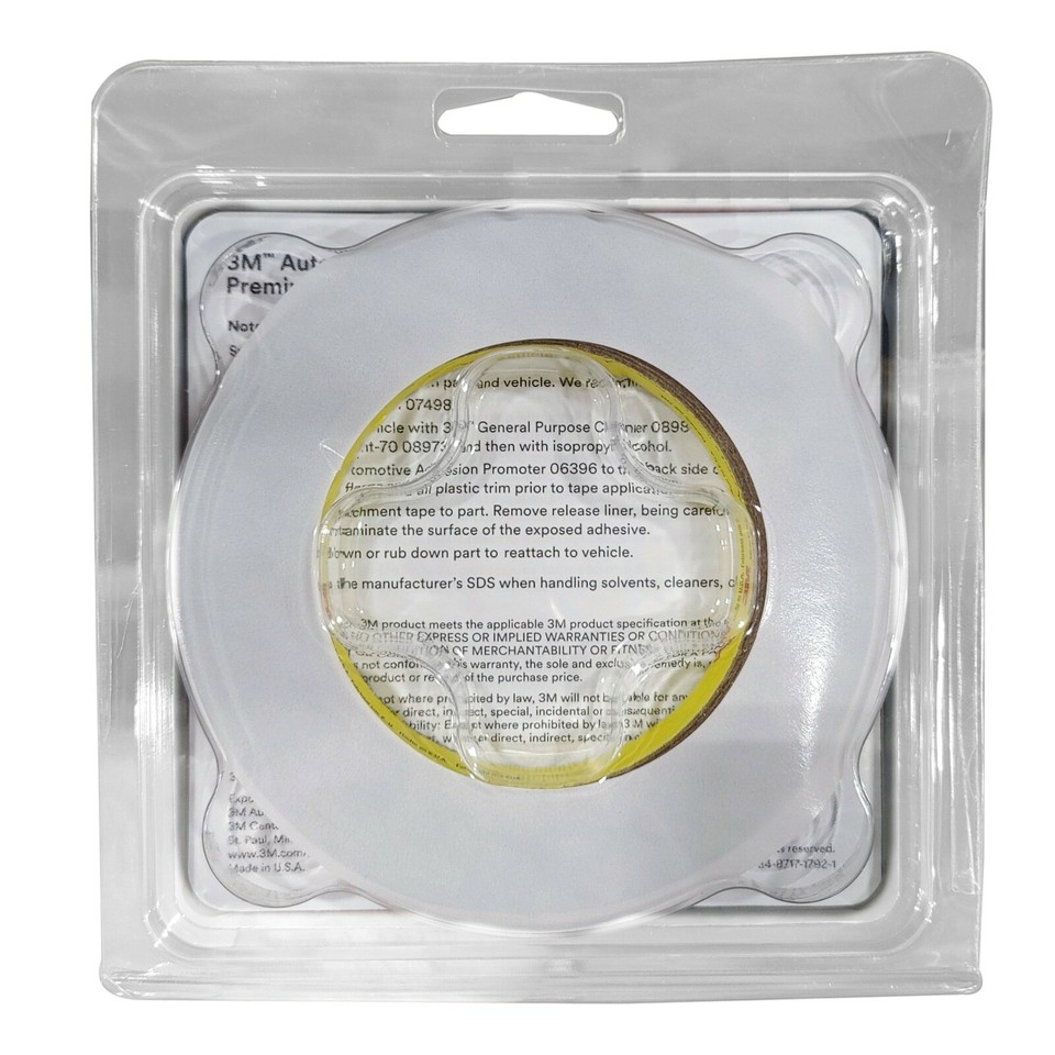 3M Auto Acrylic Plus Attachment Tape 1/2" x 5 yd Black 06384 - Car Trim ...