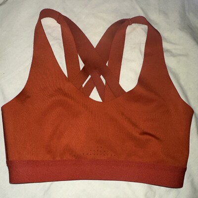 Women's Small Support Criss Cross Strap Bra - All in Motion - Orange ...