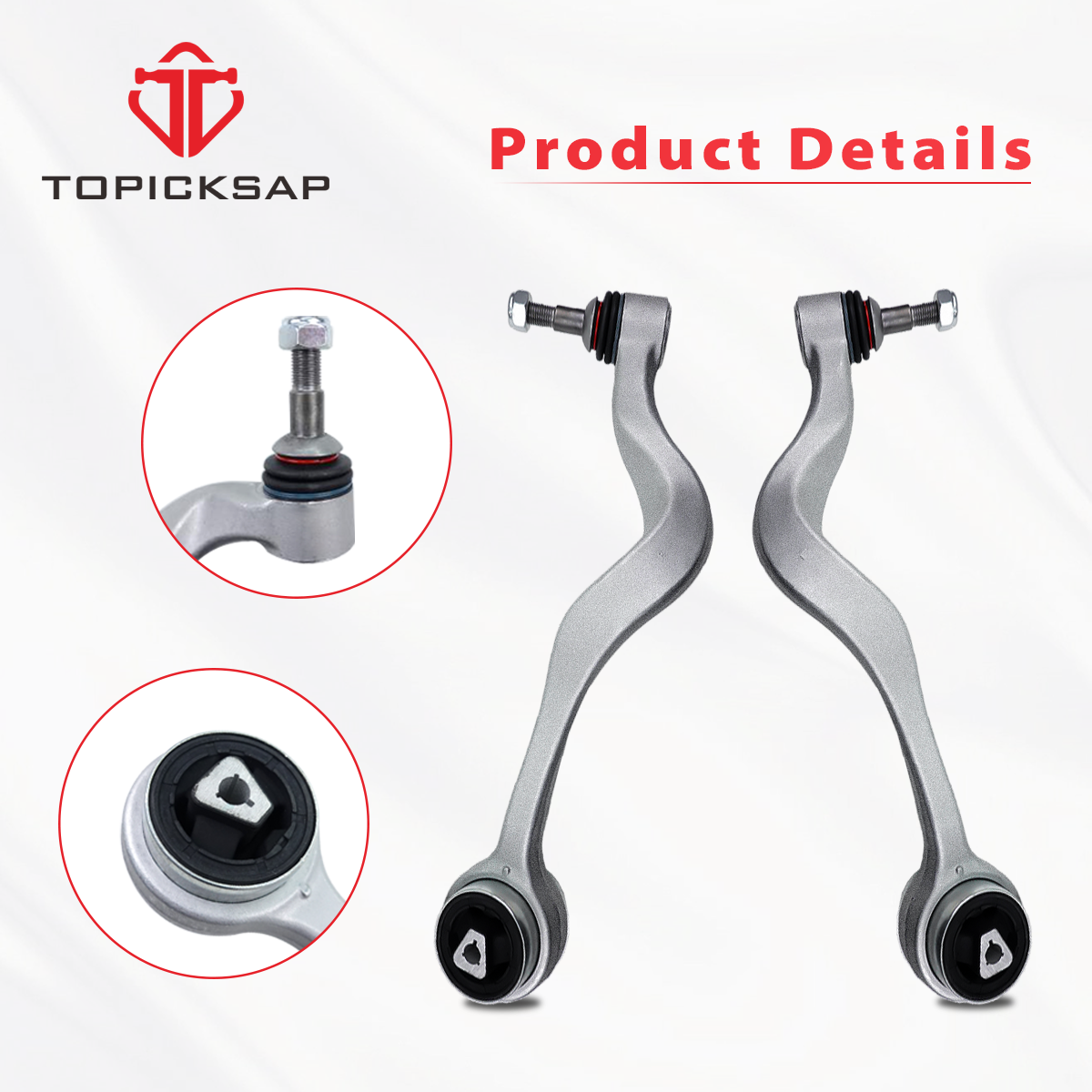 6PCS Front Control Arm Sway Bar Link Fits BMW E60 525i 530i 545i 550i ...