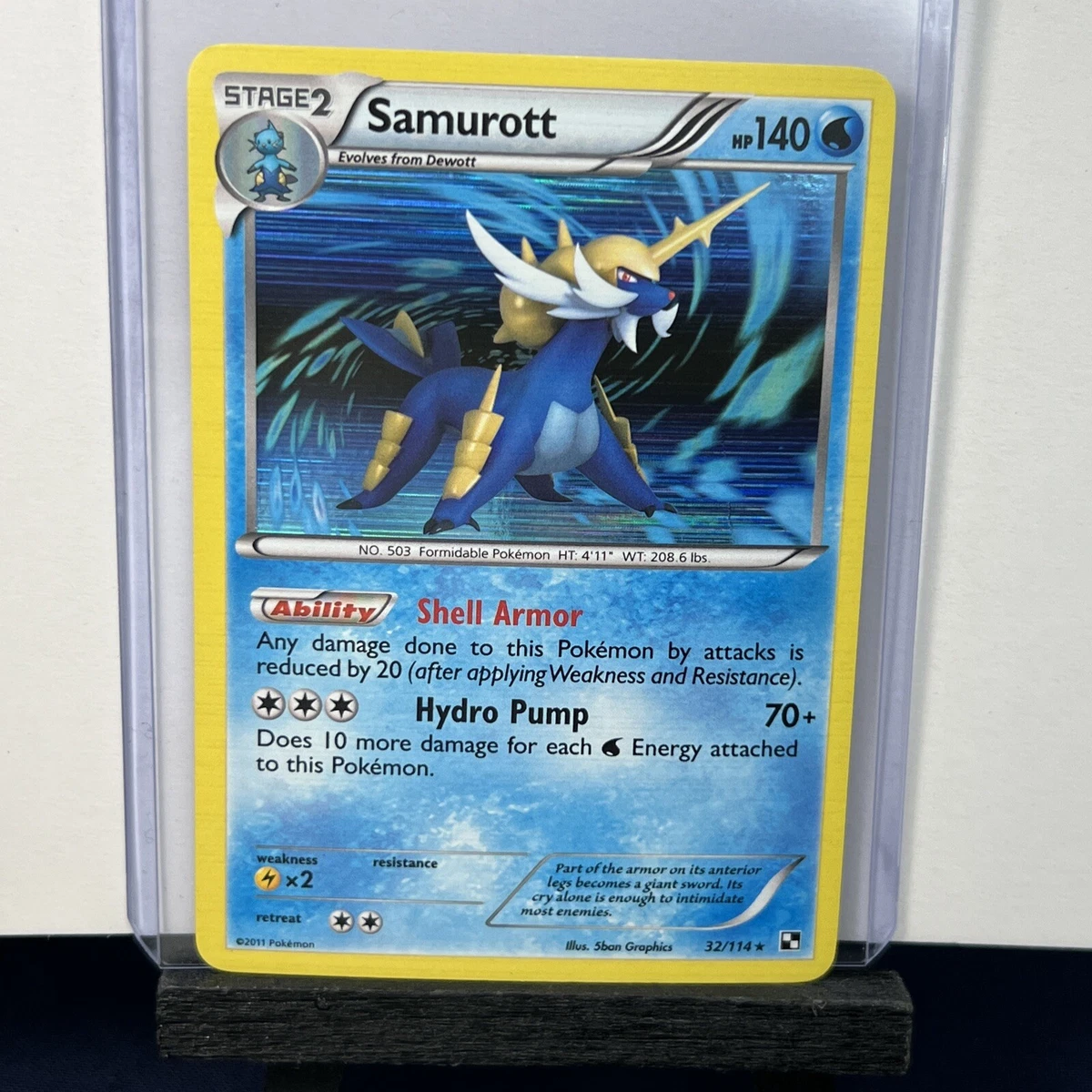 Pokemon Coloring Pages Samurott Card