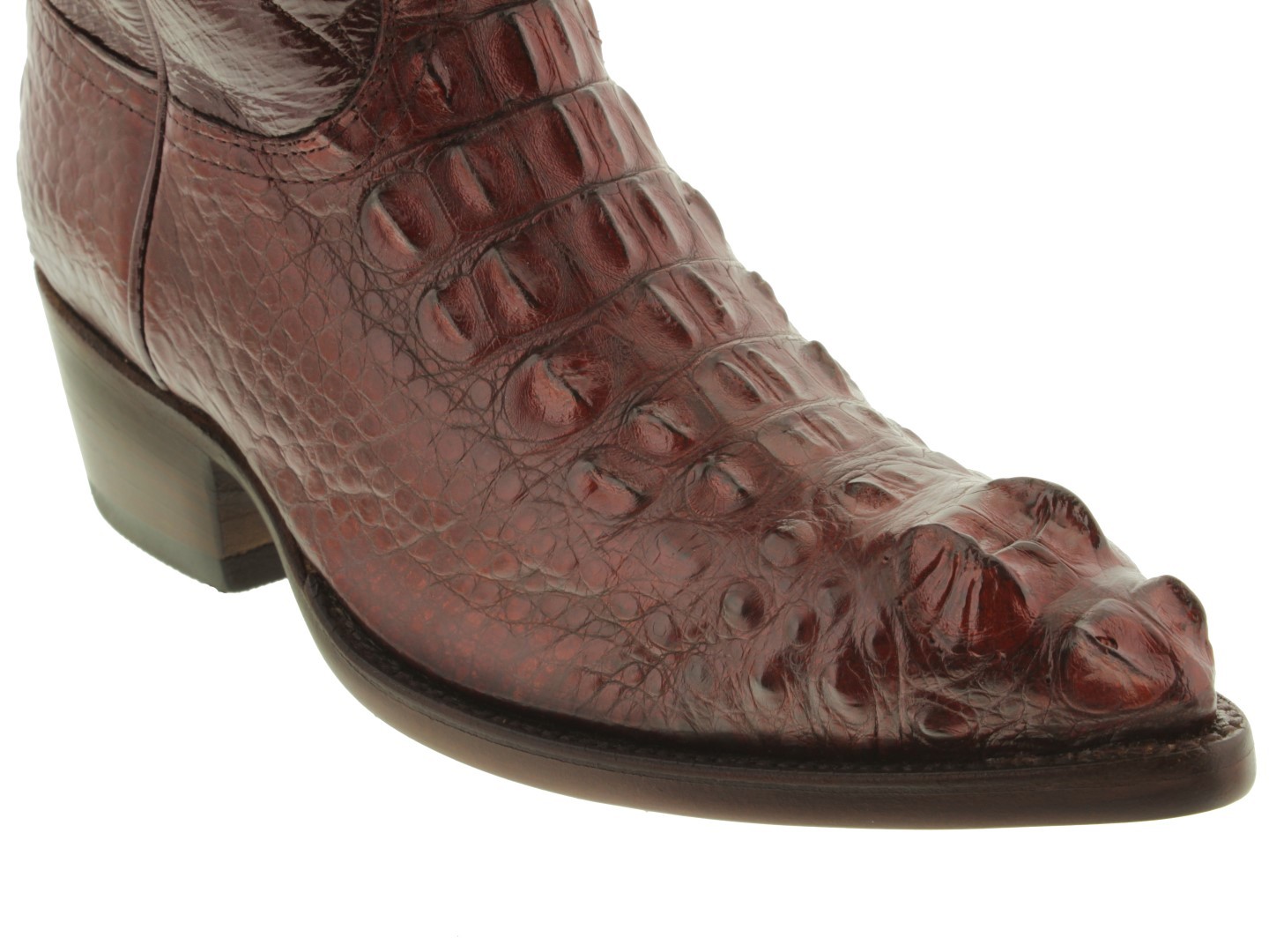 Mens Burgundy Genuine Alligator Skin Head Cut Cowboy Boots J Toe | eBay