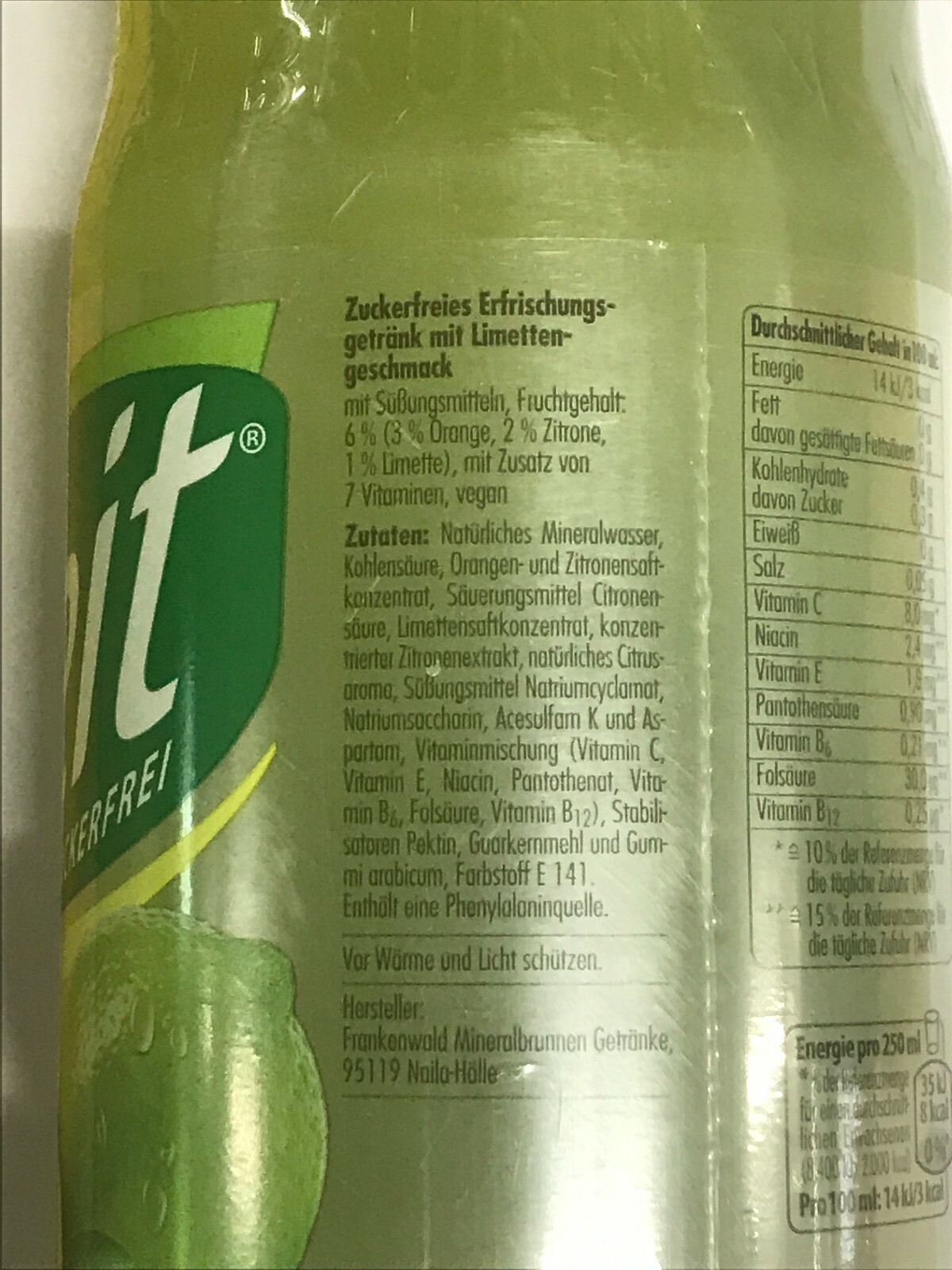 Deit Limette PET Flasche - MEHRWEG - ohne Kasten 12x 1,00 L. | eBay.de