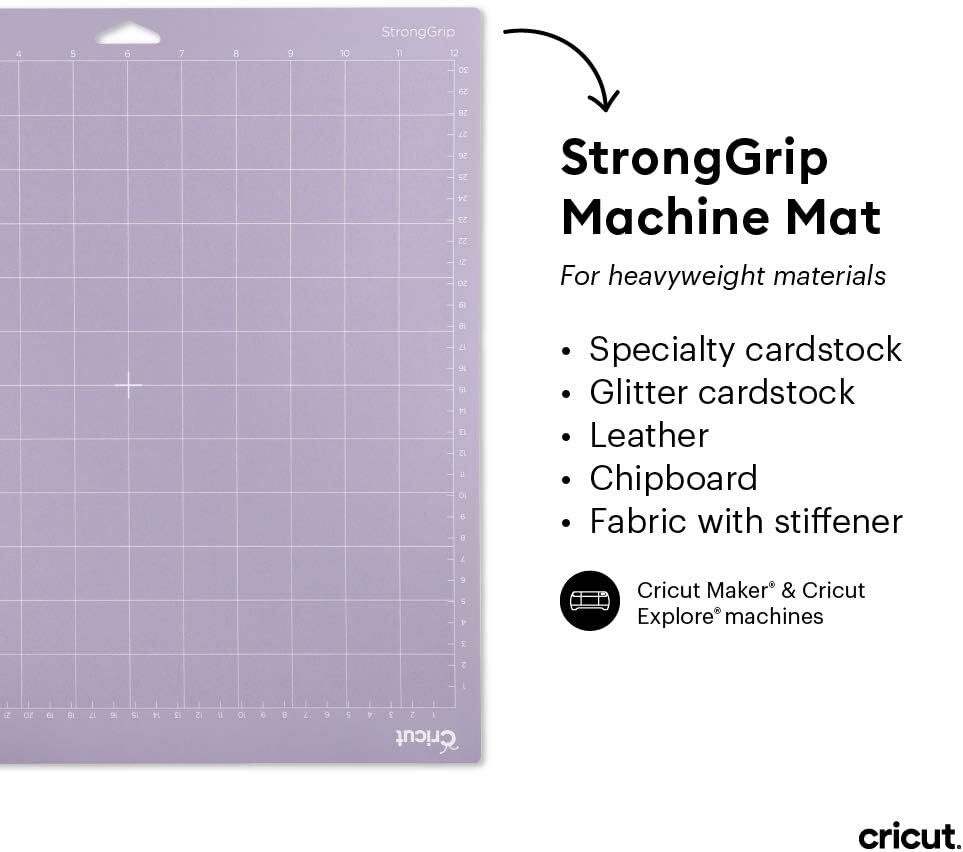 3 pieces Genuine Cricut® StrongGrip PURPLE Machine Cutting Mat 12" x 12 ...