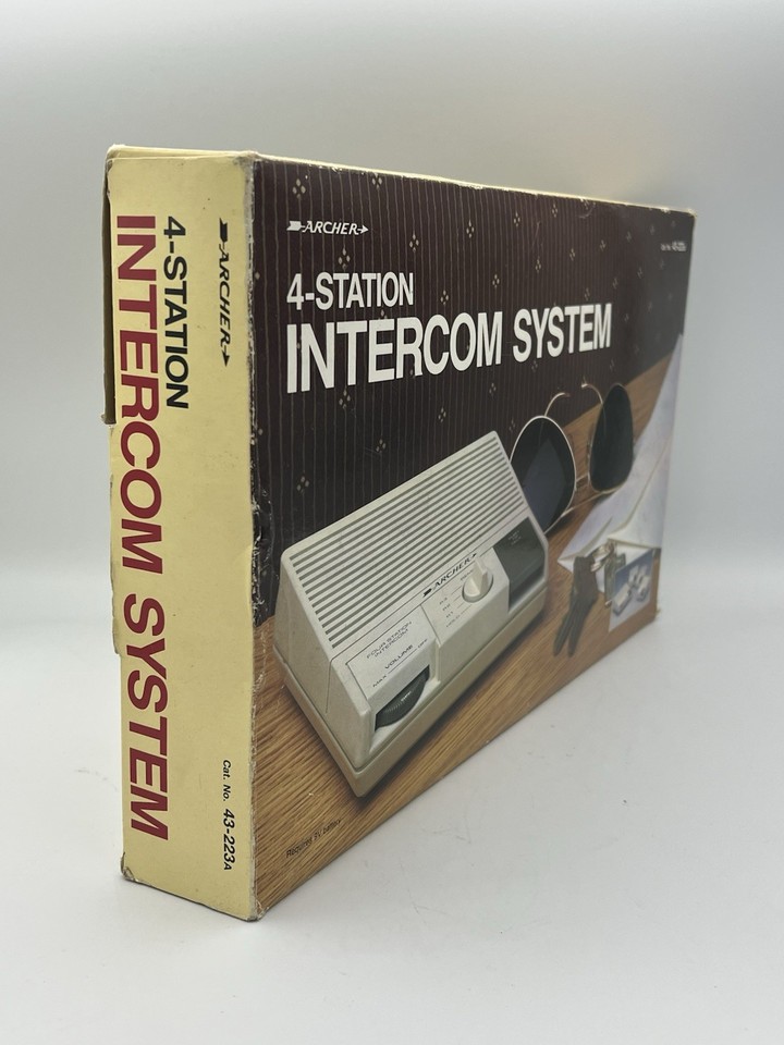 Archer 4-Station Intercom System Vintage RadioShack Tandy New Unused ...