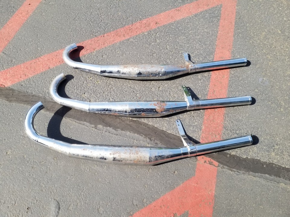 Kawasaki H2 750 Triple Exhaust Pipe Expansion Chambers | eBay