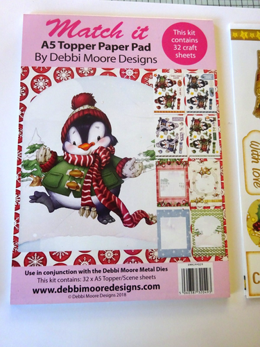 DEBBIE MOORE DESIGNS CHRISTMAS MATCH IT DIES + A5 TOPPER PAD PACK4 (JAN ...