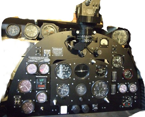 Spitfire cockpit dash, repro, with real instruments to fit ww2 RAF ...