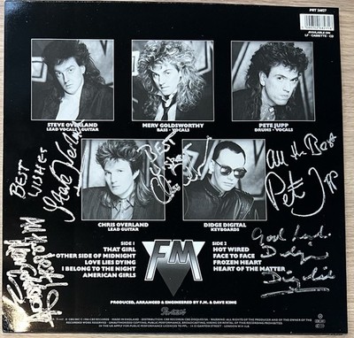 FM Indiscreet First Pressing Vinyl Album Fully Signed Unique Near Mint ...