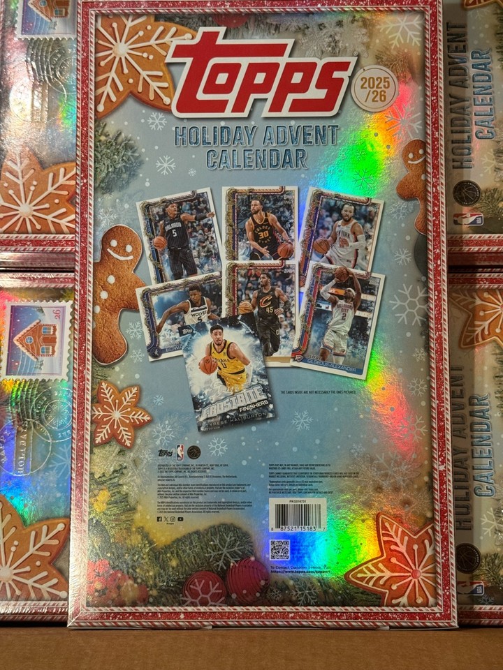 2025/26 Topps Holiday Basketball Countdown Advent Calendar | eBay