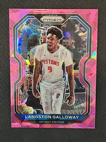 2020-21 Panini Prizm Pink Ice #227 Langston Galloway Detroit Pistons | eBay