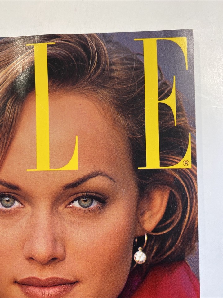 ELLE Nov 1992 Amber Valletta Whitney Houston Tyra Banks Liam Neeson ...