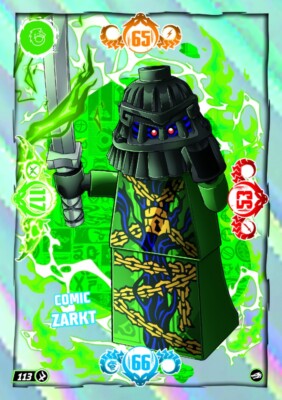 LEGO Ninjago Serie 10 Trading Card Nr. 113 - Comic Zarkt - Schurke ...