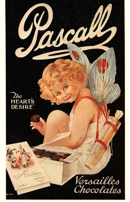 Pascall Chocolates Cupid the Hearts Desire Art Repro Advertising ...
