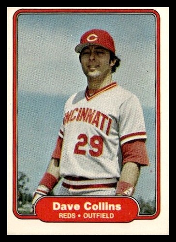 1982 Fleer #61 Dave Collins Cincinnati Reds Baseball card | eBay