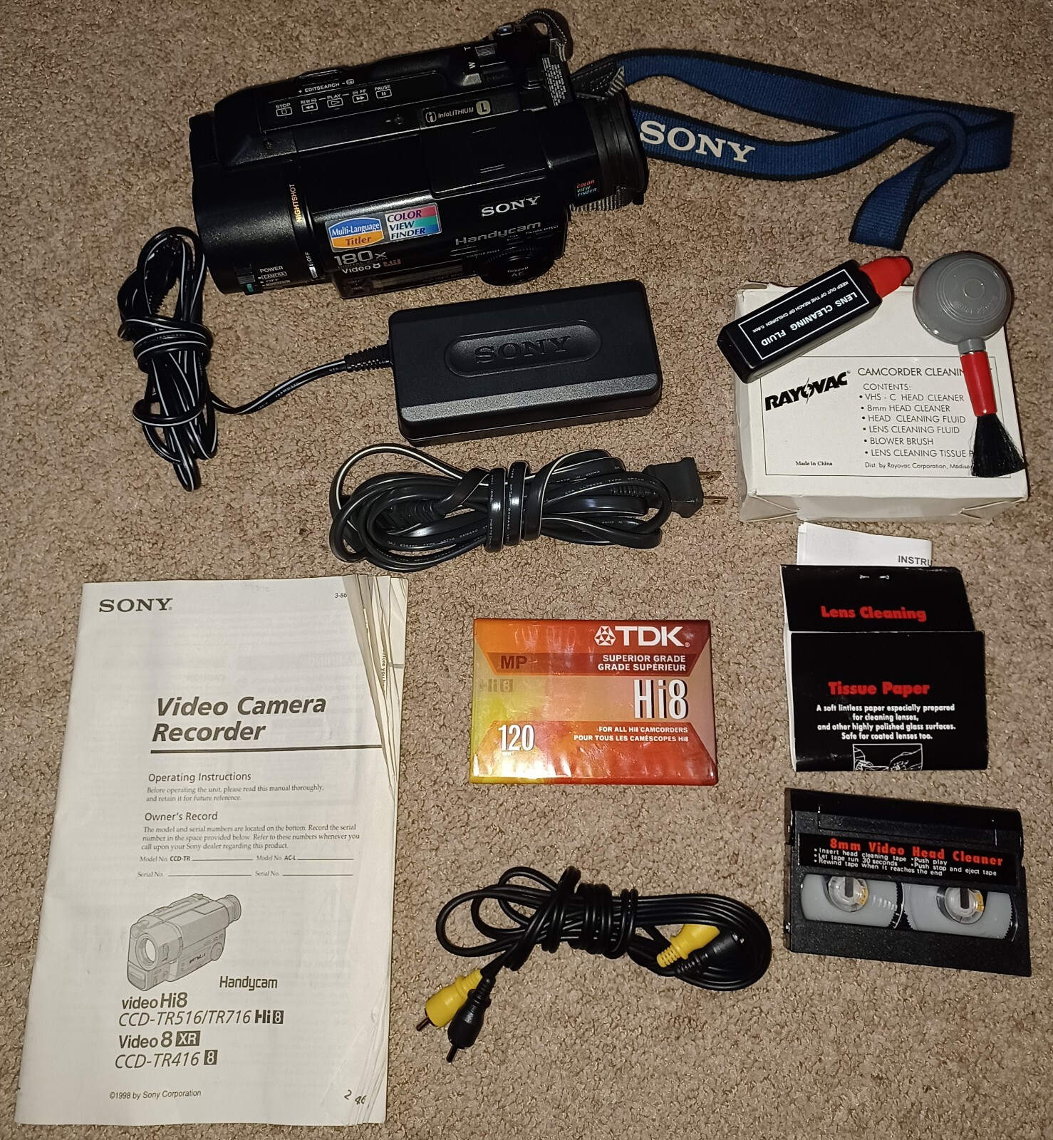 Sony handycam CCD-TR416 Hi-8 Handycam Video camera tape 8mm | eBay