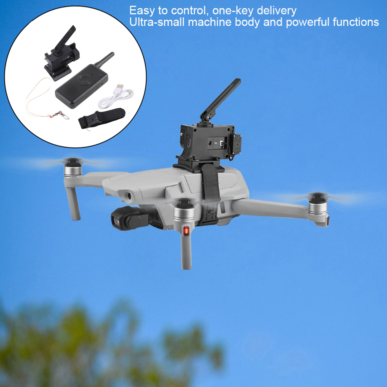 Universal Drone Thrower Remote Control Dispenser Delivery Kits Air Drop ...