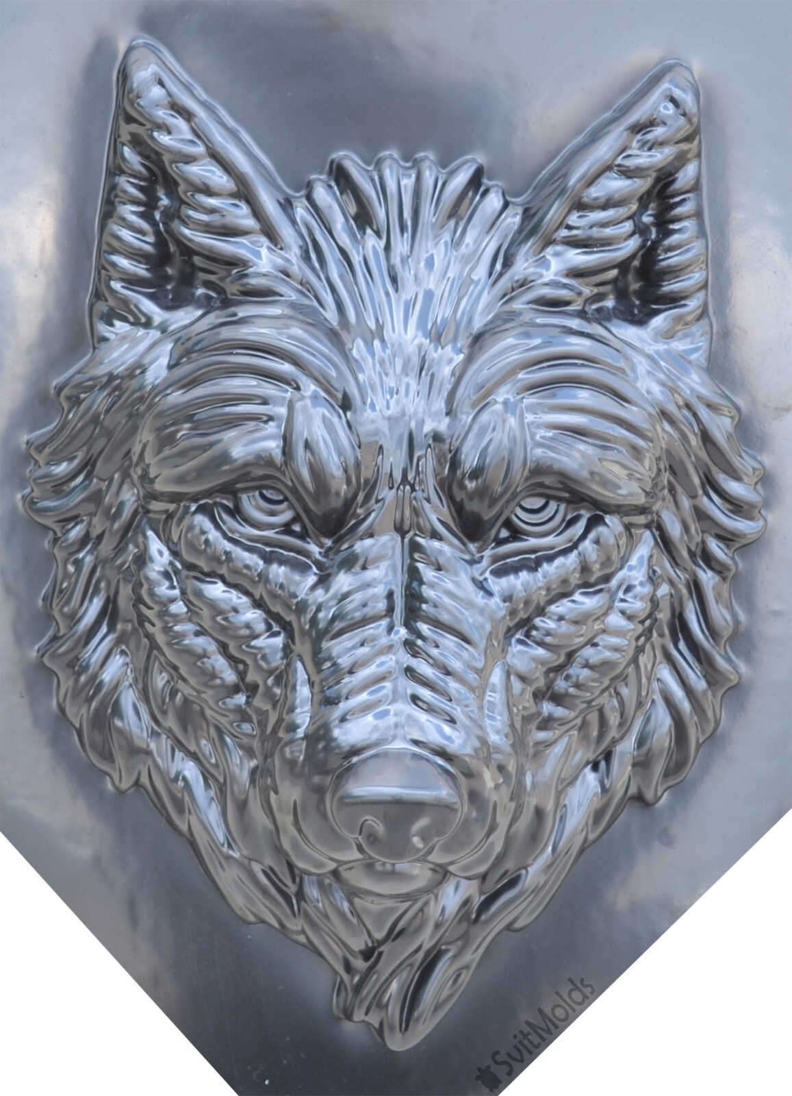 Mold Wolf 2D DIY Plaque Concrete Plaster Mould Form Wolf Face D88 | eBay