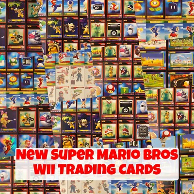 New Super Mario Bros Wii Trading Cards | eBay