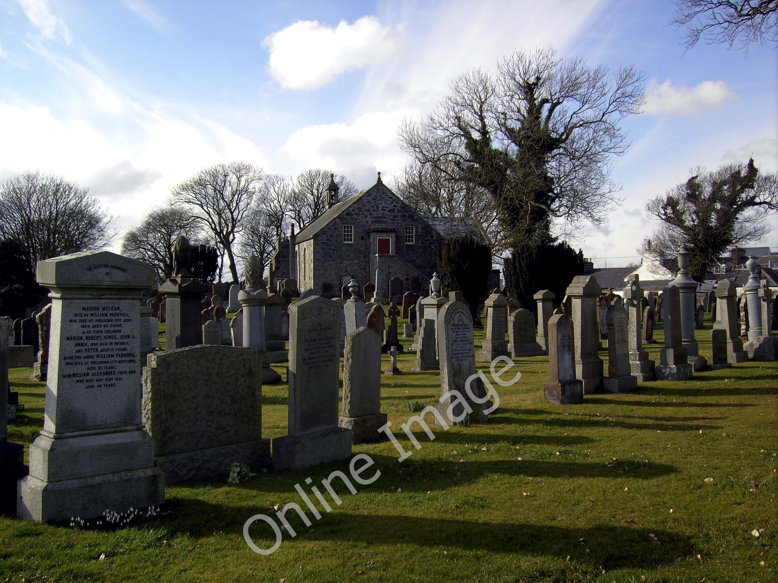 Photo 12x8 Mochrum graveyard and kirk Mochrum/NX3446 The graveyard and ...