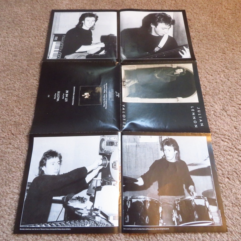45 rpm -Julian Lennon -Valotte Poster Sleeve Only -NO RECORD UK Press | eBay