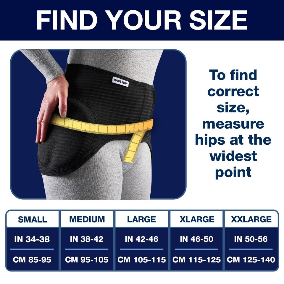 Safehip Active Hip Protector Belt Fall Fracture Injury Prevention Hip ...