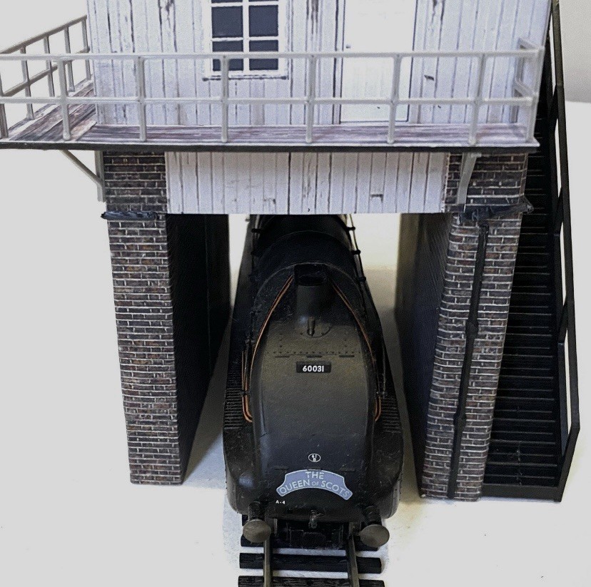 OO Gauge 1/76 Model Building Overhead Signal Box Model Railway Diorama ...