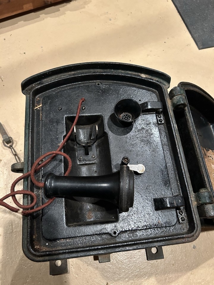 RARE - Western Electric Cast Iron Explosion Proof Antique Vintage Phone ...