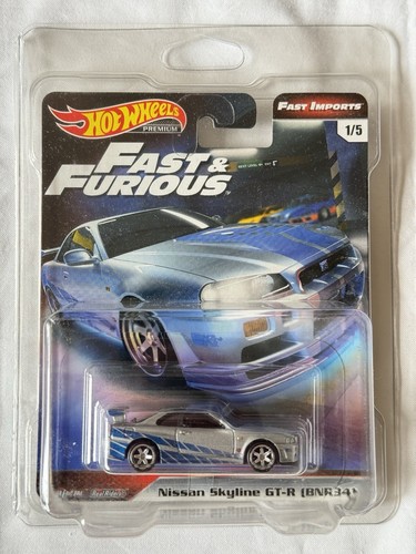 Hot Wheels Premium Fast & Furious Fast Imports Nissan Skyline GT-R 34 ...