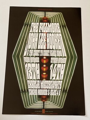 John Lee Hooker Charlie Musselwhite Original Concert Poster Fillmore ...