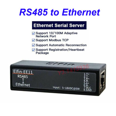 Rs485 Serial Port To Ethernet Tcp/ip Rj45 Converter With Embedded Web ...
